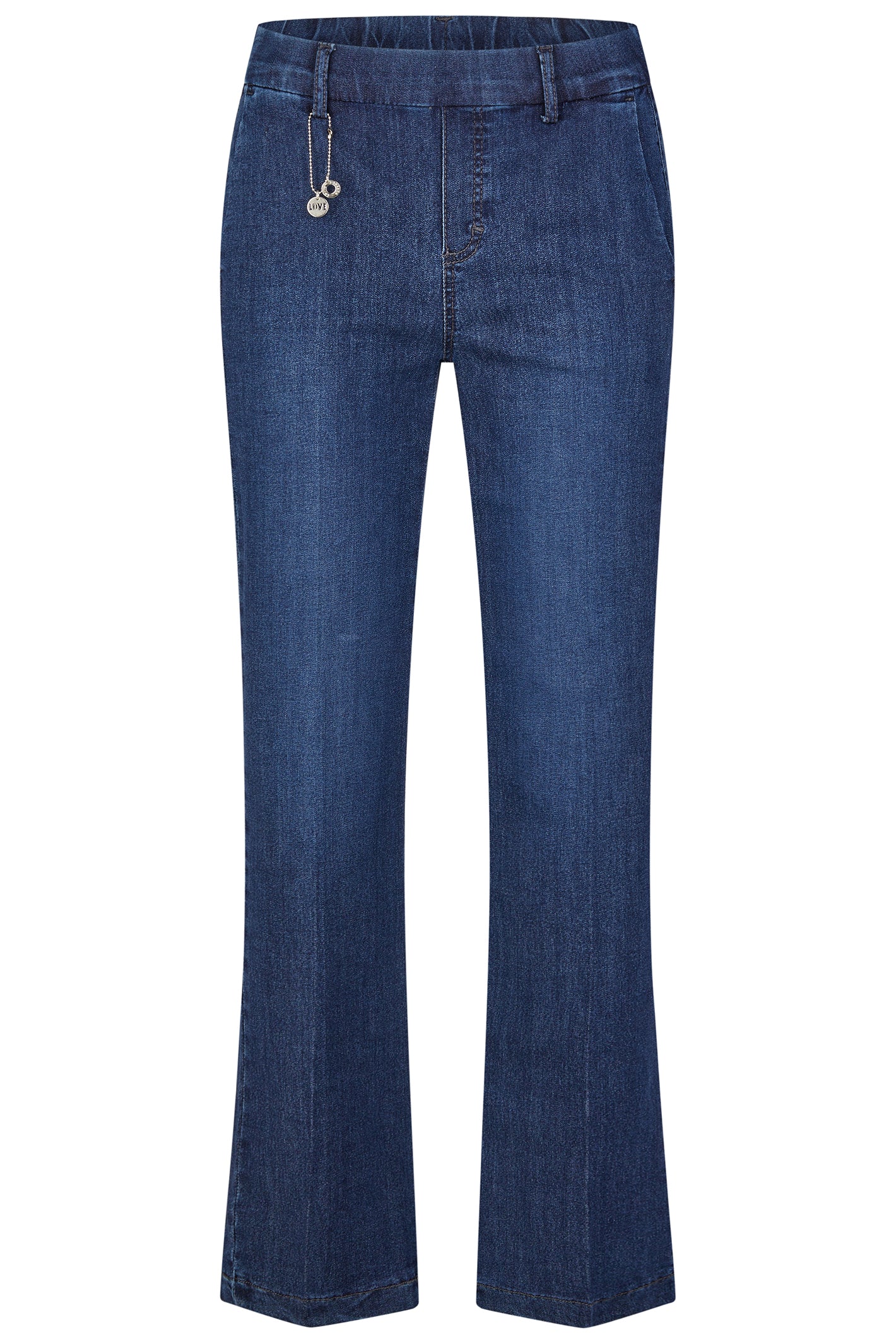 Anna Montana Pull-On Jeans Milano 1045 Used Stone Blue 51 Wide Leg ...