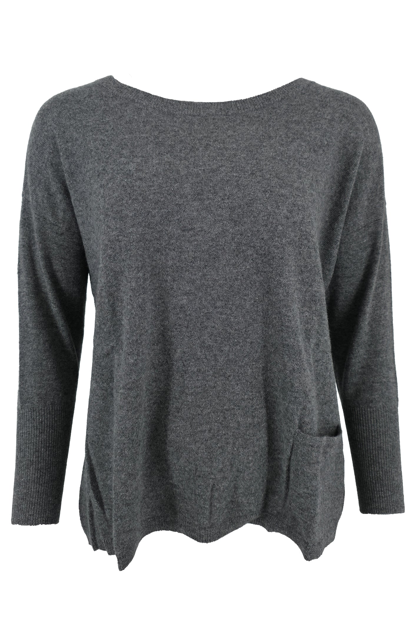 Estheme Cashmere WES1339H 71322 Tin Grey Button Back Jumper – Shirley ...