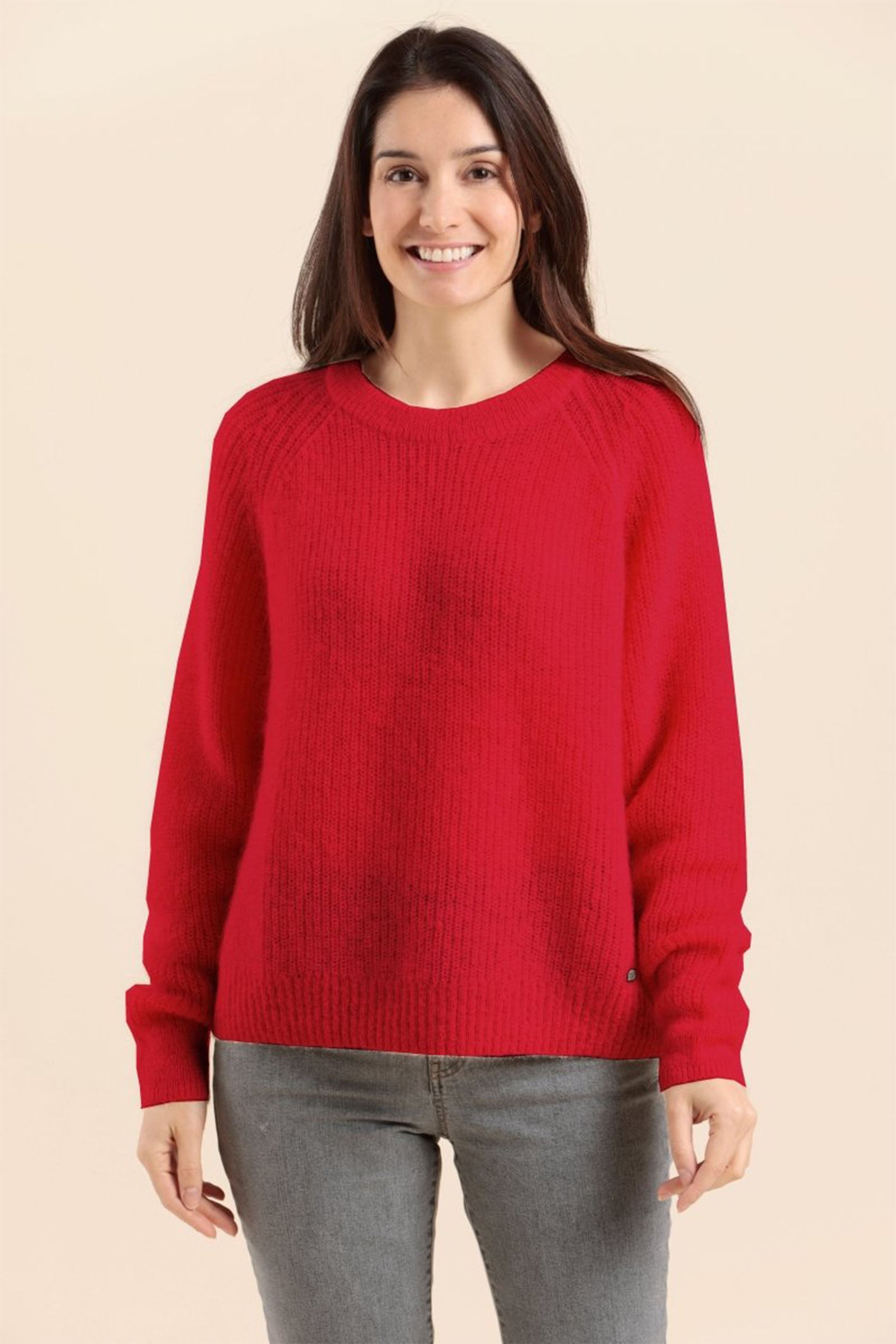Mat De Misaine Jumper Button Back Detail Red Toscane Topazo-545 U317 ...