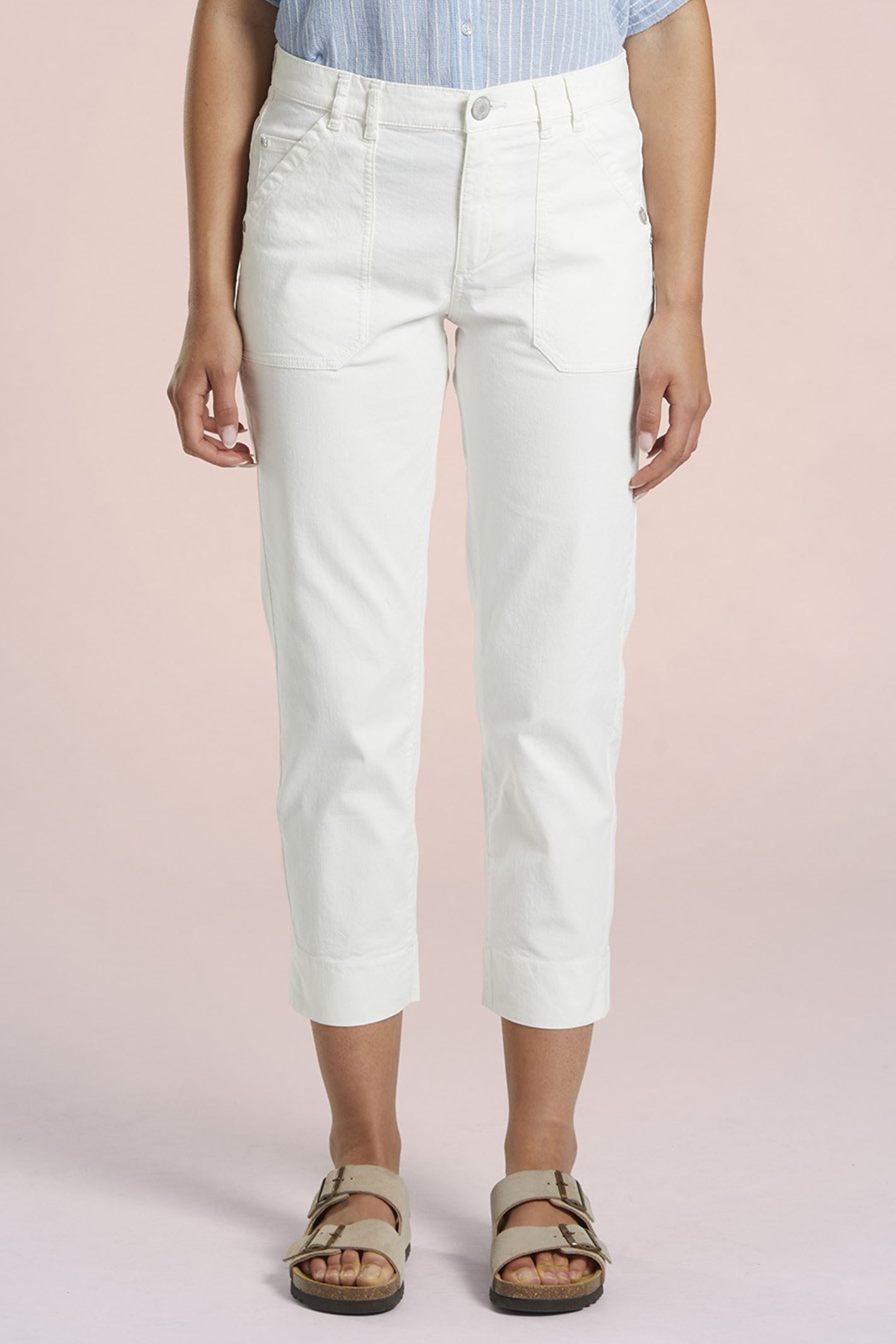 Mat De Misaine Trousers 3/4 Length Calcaire White Pimoricou-34726 U15 ...