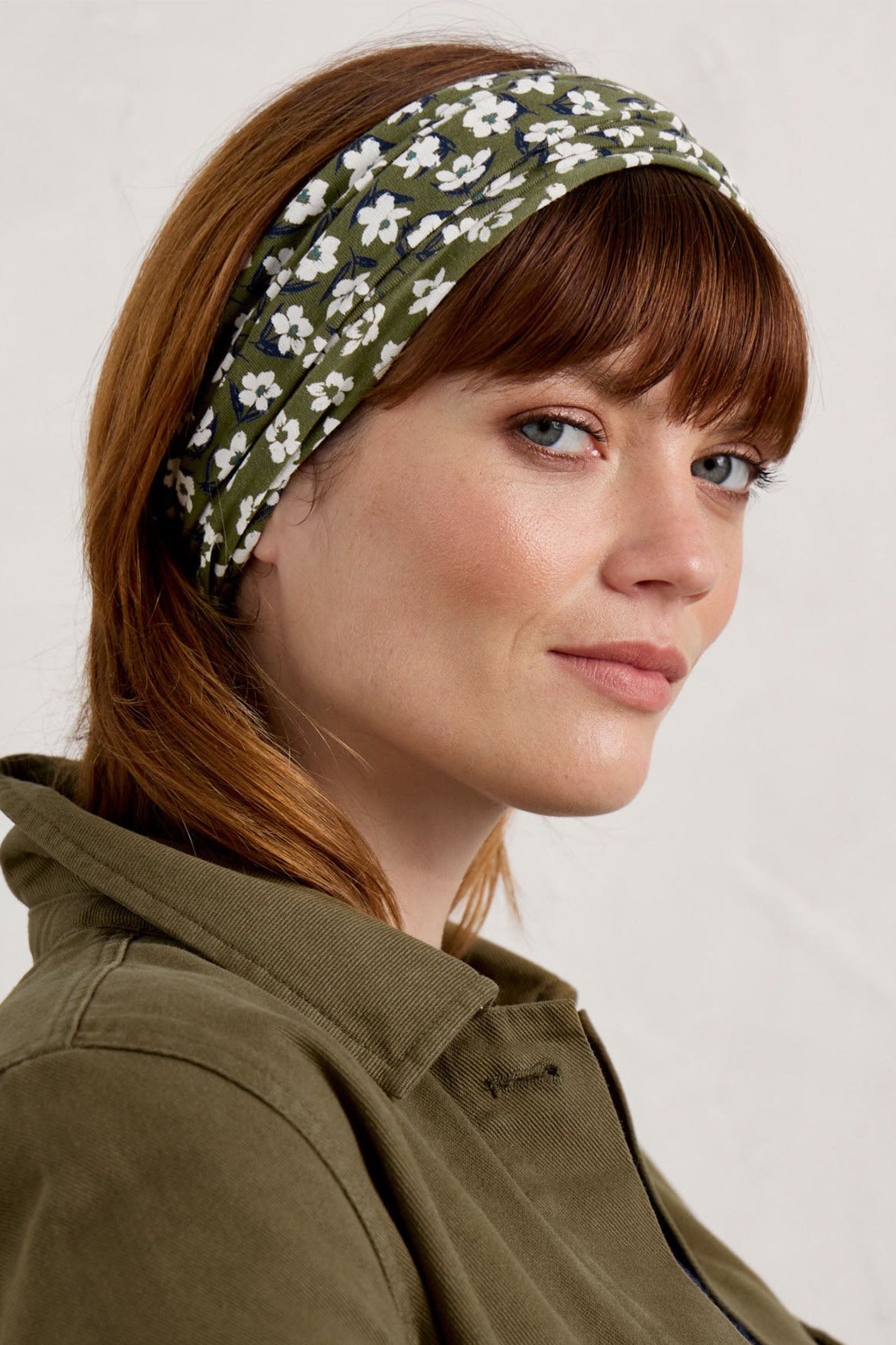 Seasalt Green Water Flower Ramble Organic Cotton Handyband – Shirley ...