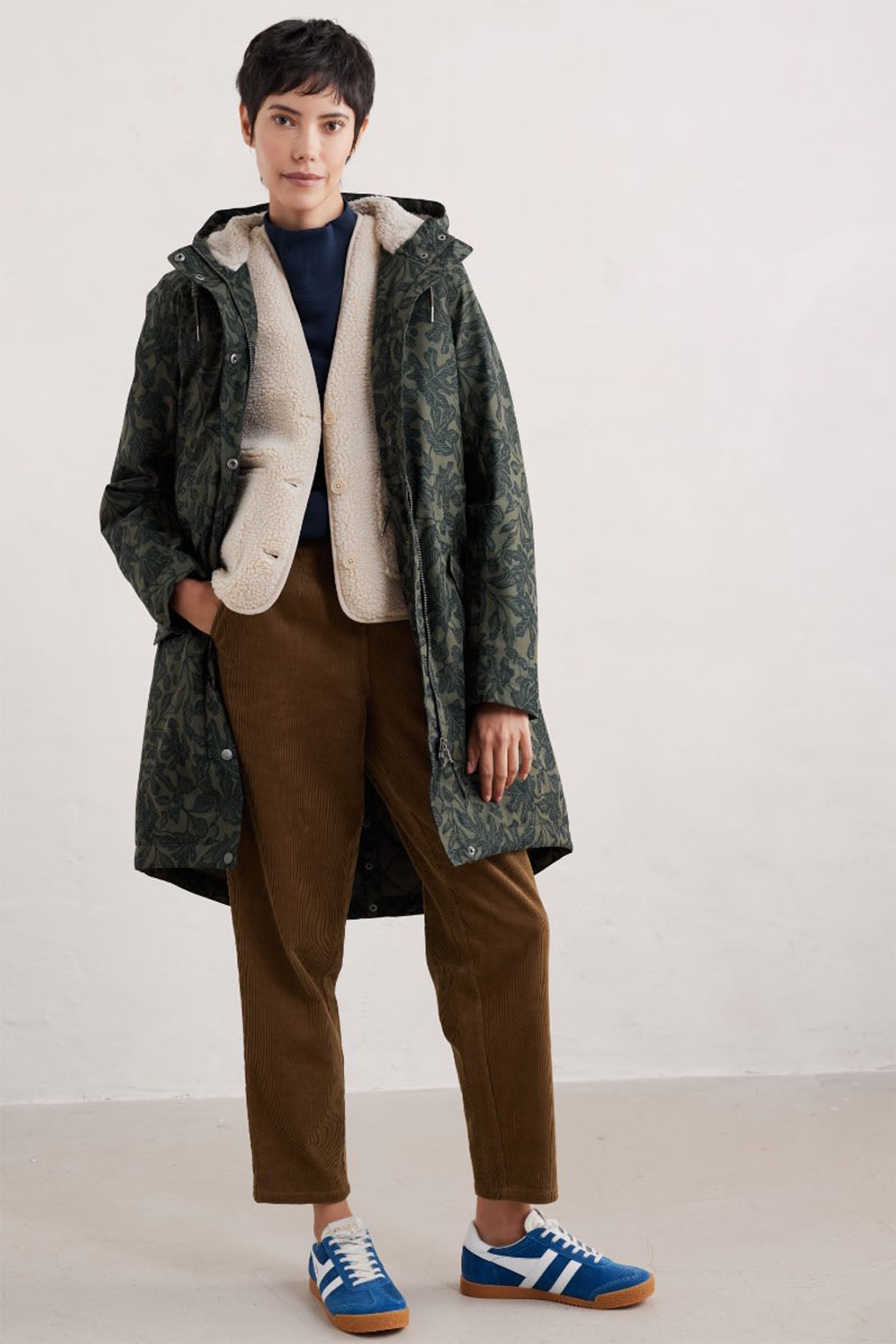 Seasalt Plant Hunter 2 Raincoat Fig Tree Lino Highland Green RN35822 ...