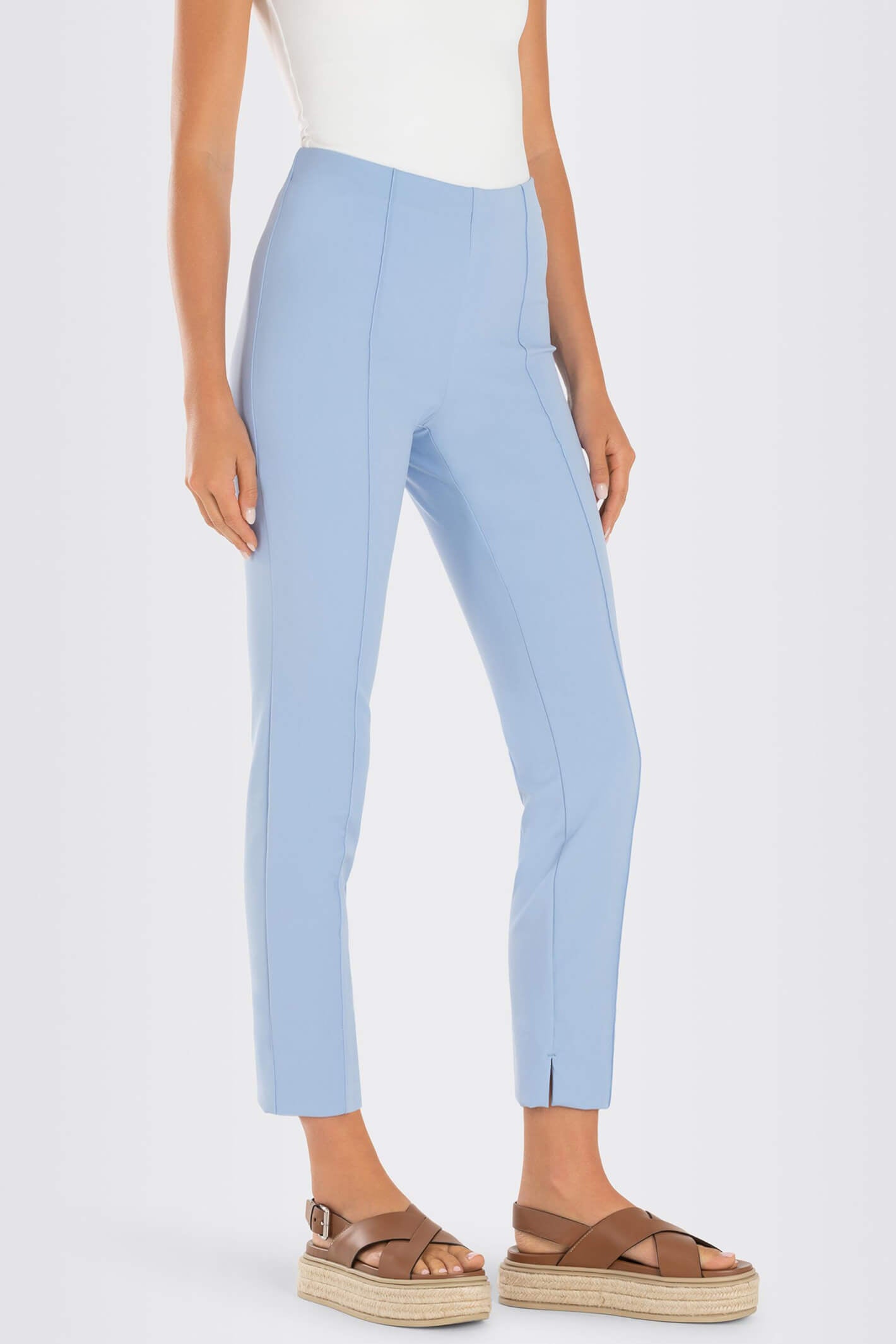 MAC 0130 5289-00 145 Light Electric Blue Anna Trousers | Shirley Allum ...