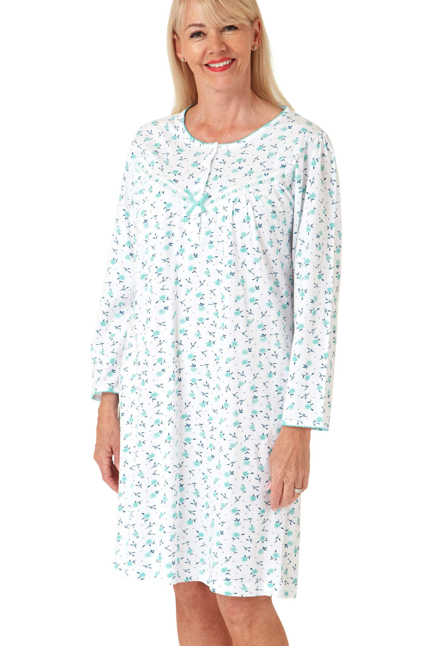 Marlon MA33577 Ocean Blue Elsa Long Nightdress – Shirley Allum Boutique