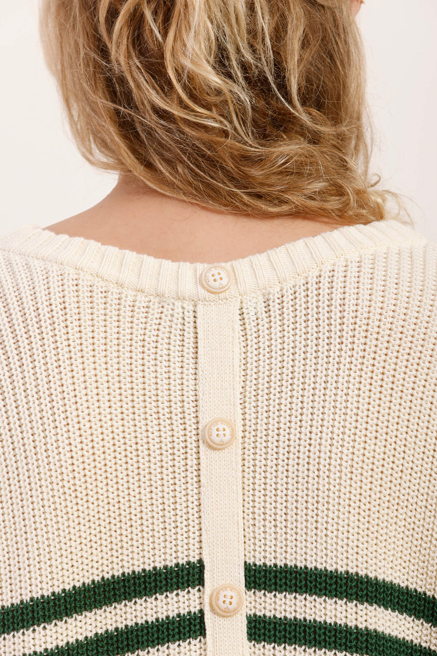 Mat De Misaine 514RPG Tribu Raye Vert Green Stripe Jumper | Shirley ...