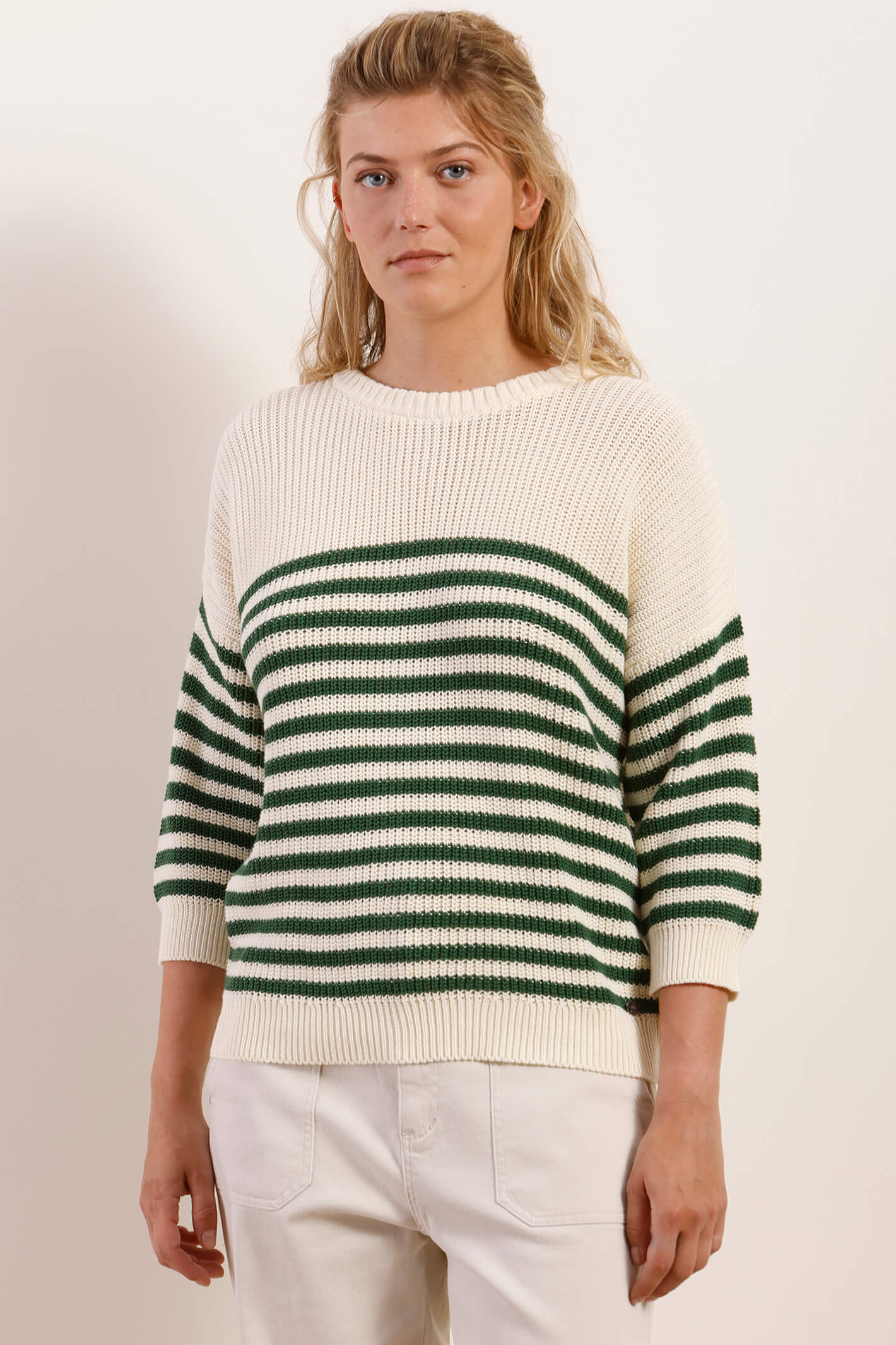 Mat De Misaine 514RPG Tribu Raye Vert Green Stripe Jumper | Shirley ...
