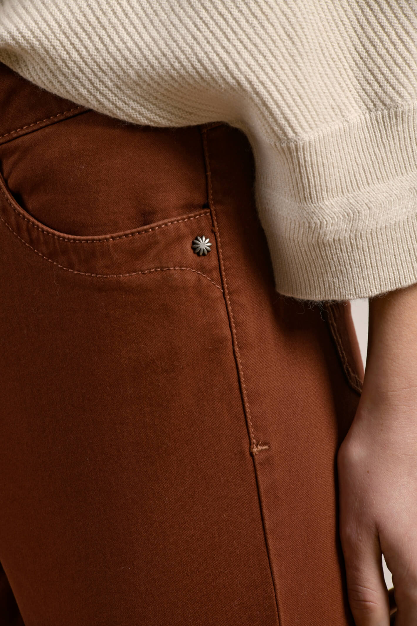 Mat De Misaine Pearl-34727 U703 Brown Jeans | Shirley Allum – Shirley Allum Boutique