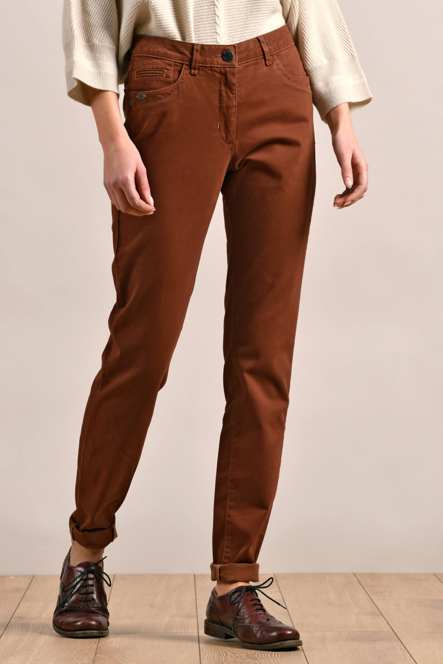 Mat De Misaine Pearl-34727 U703 Brown Jeans | Shirley Allum – Shirley ...