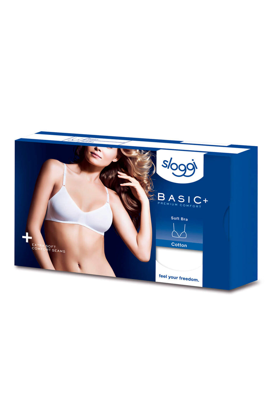 Sloggi Basic+ N White Bra 10007642 0003 | Shirley Allum Boutique